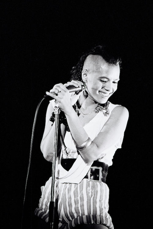 Annabella Lwin of Bow Wow Wow at the Hammersmith Odeon 1982