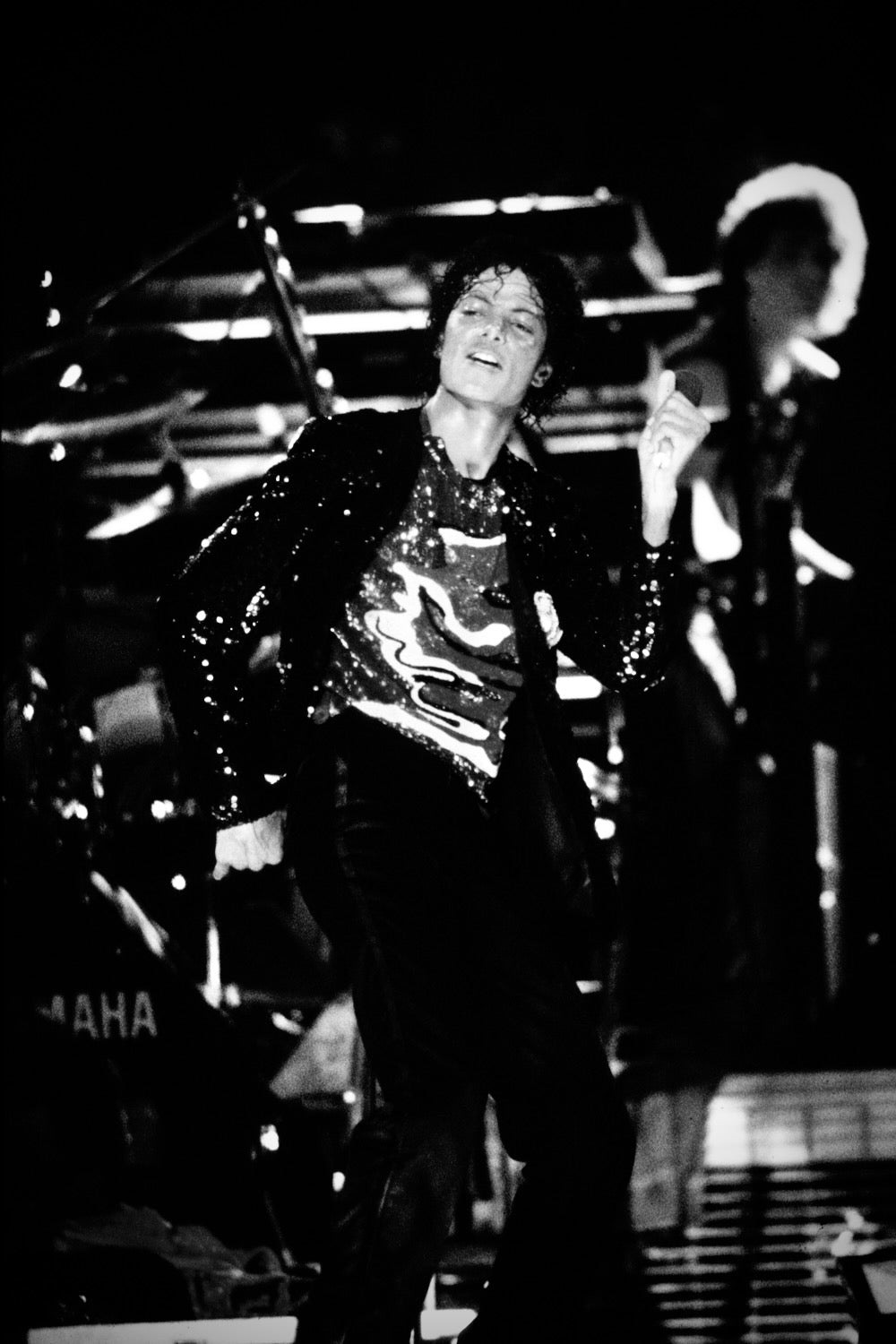 Michael Jackson performing with The Jacksons