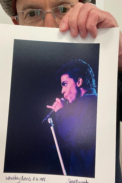 Prince at Wembley Arena on the Parade Tour 1986 – STEVE RAPPORT PHOTOGRAPHY