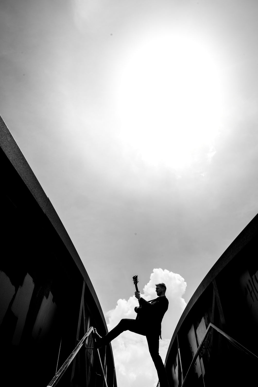 Mike Clement on Rusty Rainbow Bridge in New Orleans' Bywater 2022